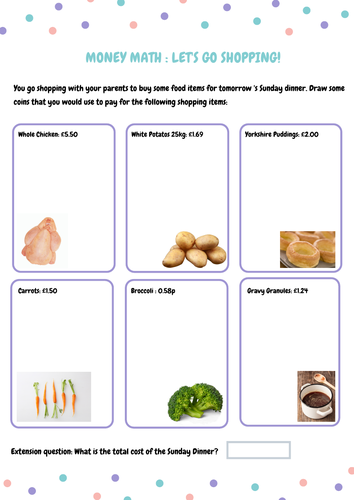 Primary Money Math: Let's Go Shopping! | Teaching Resources