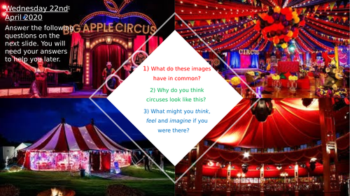 KS3 English Individual Lesson: The Night Circus( home/remote/virtual ...