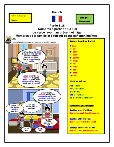 French for Adults: Beginners: Part 16: Members of the family, avoir ...