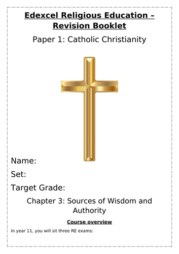 Revision Booklets: Edexcel Religious Education Catholic Christianity ...