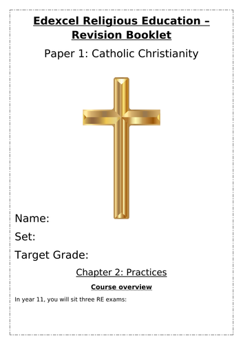 Revision Booklets: Edexcel Religious Education Catholic Christianity ...