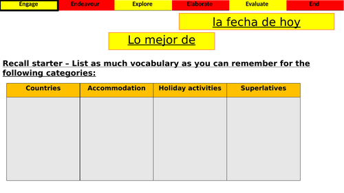 Las vacaciones | Teaching Resources
