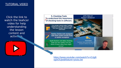 5. ICT>IGCSE>Edexcel>Unit 5>Applying ICT>Checking Tools | Teaching ...