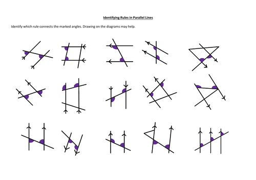 Angles Rules in Parallel Lines (Alternate, Co-interior & Corresponding ...