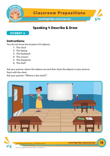 Classroom Prepositions Unit | Teaching Resources