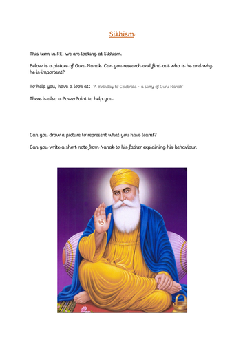 Sikhism Home Learning | Teaching Resources
