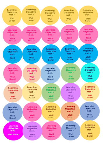 Marking stickers / Assessment stickers | Teaching Resources