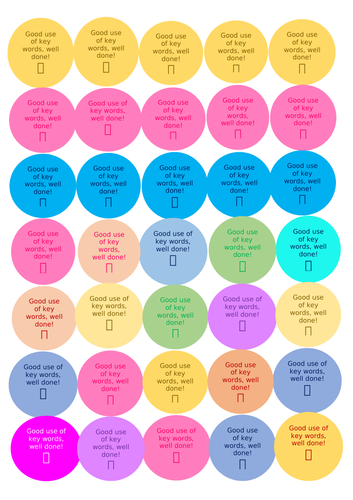 Marking stickers / Assessment stickers | Teaching Resources