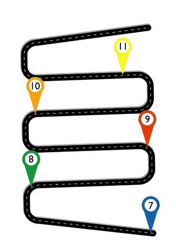 Blank Road Map Template