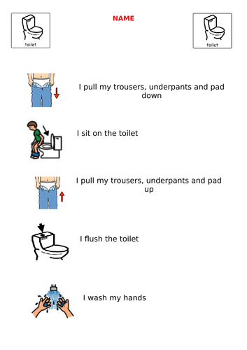 Toileting visuals, schedules and reward charts SEN | Teaching Resources