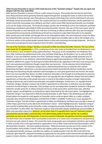 Weimar/ Nazi Germany Essay/Hitler's rise | Teaching Resources