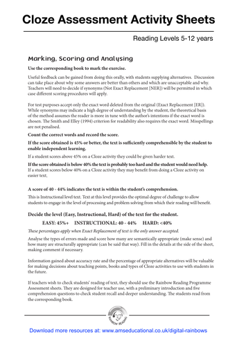 Free Reading Level Assessment | Teaching Resources