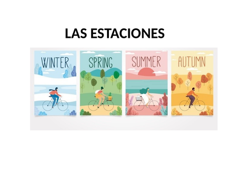 LAS ESTACIONES, LOS MESES Y EL TIEMPO | Teaching Resources
