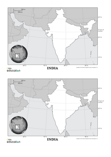 KS3 L1 - Where is India? | Teaching Resources