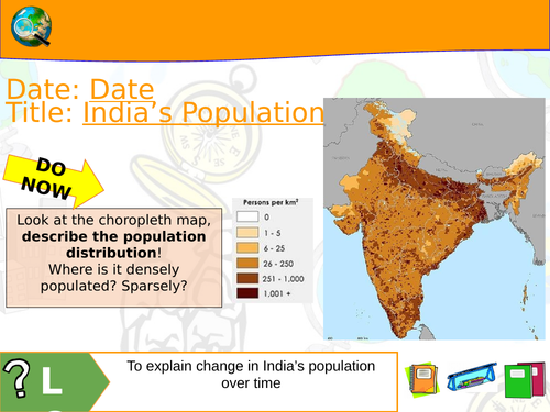 KS3 L3 - India's Population | Teaching Resources