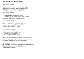 The Magic Box poetry 1 week unit | Teaching Resources