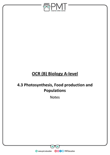 OCR (B) A-level Biology Summary Notes | Teaching Resources