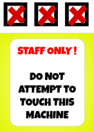 Machine Safety posters for EAL (literacy free) | Teaching Resources