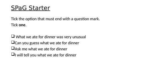 Key Stage 3 SPaG | Teaching Resources