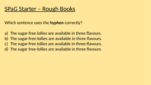 Key Stage 3 SPaG | Teaching Resources