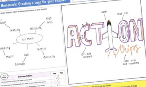 Design a logo for your teacher Homework D&T Design Technology ...
