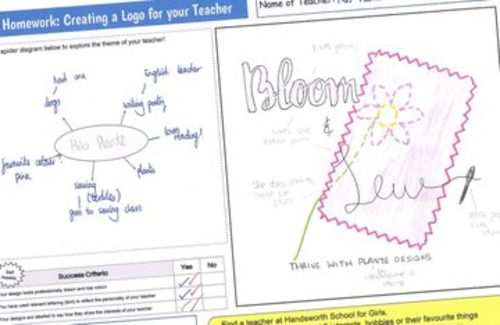 Design a logo for your teacher Homework D&T Design Technology ...