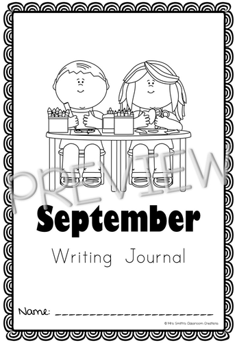 September Writing Journal (Booklet) | Teaching Resources