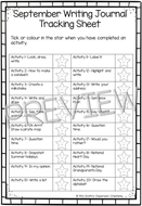 September Writing Journal (Booklet) | Teaching Resources
