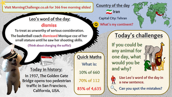 366 Morning Challenges for KS2 | Teaching Resources
