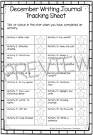 December writing journal (booklet) | Teaching Resources