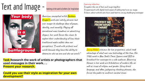 Text and Image | Teaching Resources