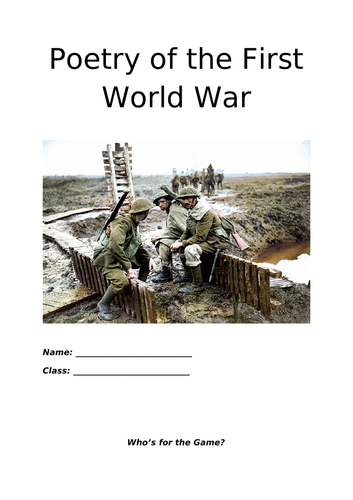 Poetry of the First World War | Teaching Resources