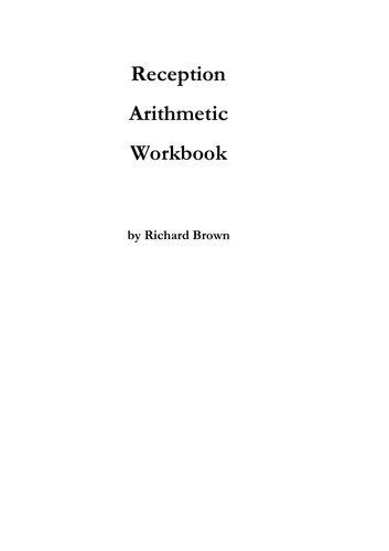 Arithmetic Workbooks for Reception to Yr6 for On-Screen Use Only ...