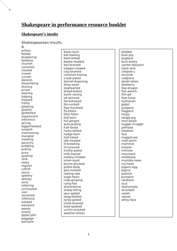 Step into Shakespeare | Teaching Resources