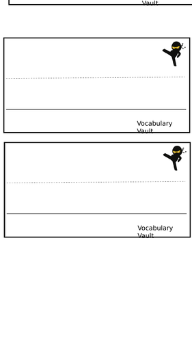 Vocabulary Ninja (Word of the Day and Display) | Teaching Resources