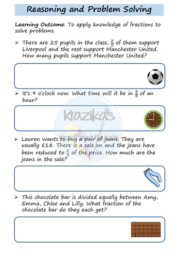 Fractions (Ratio) - AQA Entry Level 3 Maths | Teaching Resources