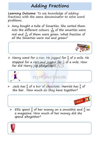Fractions (Ratio) - AQA Entry Level 3 Maths | Teaching Resources