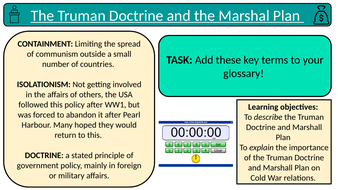 The Truman Doctrine and Marshall Plan | Teaching Resources