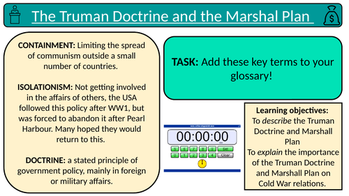 The Truman Doctrine and Marshall Plan | Teaching Resources