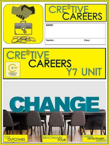 Cre8tive Careers Year 7 Student Workbooklet | Teaching Resources