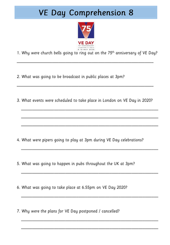 VE Day | Teaching Resources