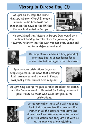 VE Day | Teaching Resources