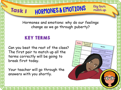 Hormones + Emotions PSHE | Teaching Resources