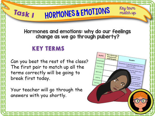 Hormones + Emotions PSHE | Teaching Resources
