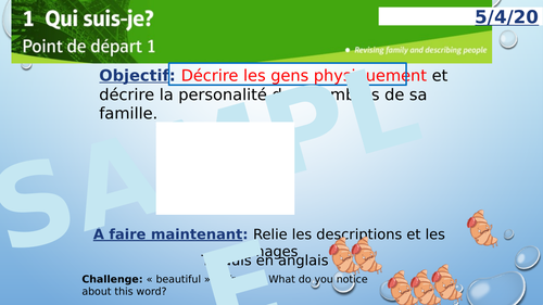 Studio AQA GCSE French Module 1 Qui suis-je? Point de départ 1 et Point ...