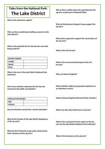 Lake District Documentary | Teaching Resources