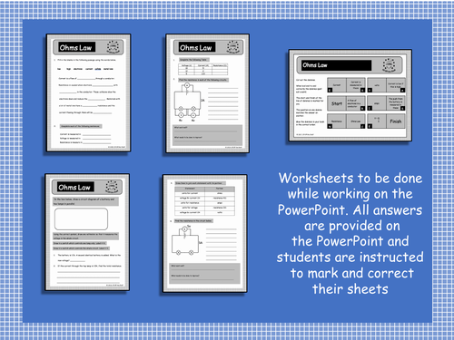 Current Electricity - Ohms Law Homeschool and Distance Learning Lesson ...