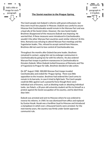 The Prague Spring | Teaching Resources