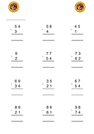 Column subtraction 2 digits no exchanging | Teaching Resources