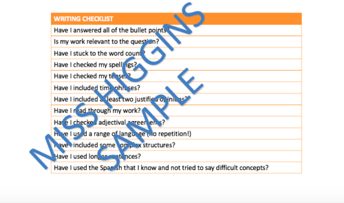 AQA GCSE Spanish (9-1) Higher Writing: the guide | Teaching Resources